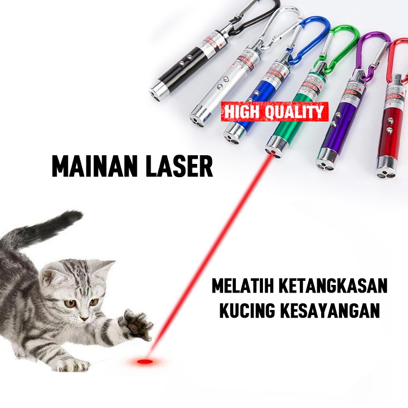 Jual Mainan Laser Kucing Senter Laser Kucing Mainan Interaktif Kucing ...