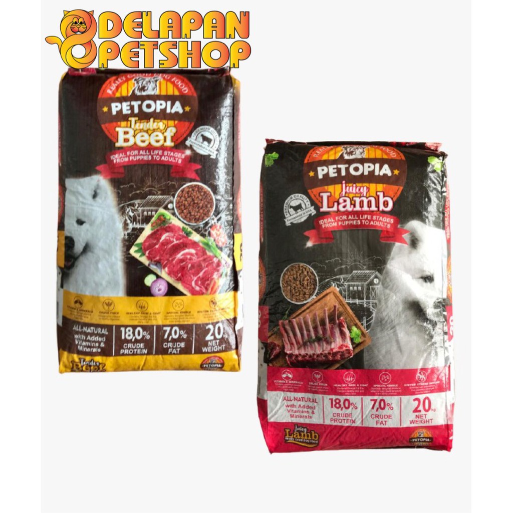 Jual Petopia Dog Food 20 Kg for All Life Stages from Puppies to Adults ...