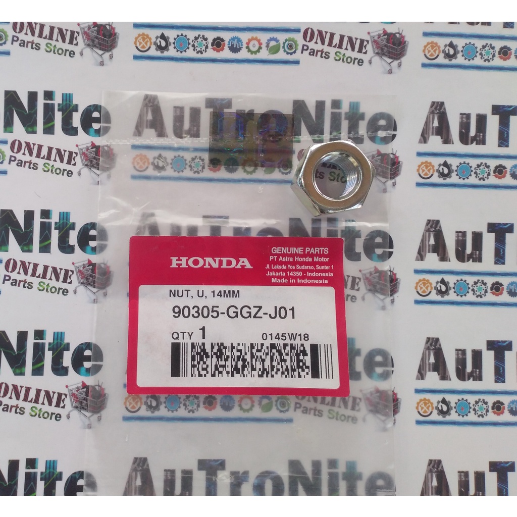 Jual Mur as Roda Nut U 14 Mm 90305-GGZ-J01 Original Honda Genuine ...