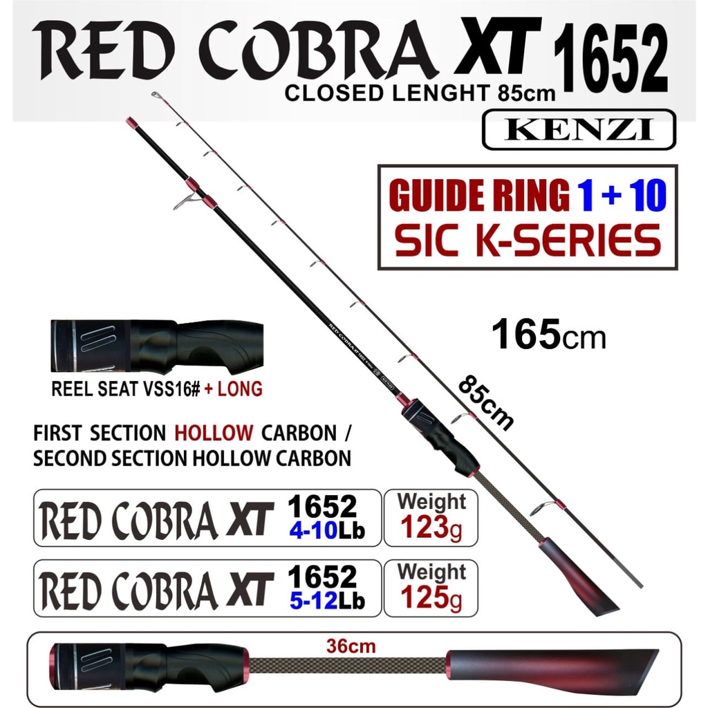 Jual Rod KENZI RED COBRA XT 165cm | Shopee Indonesia