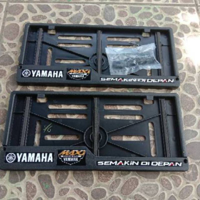 Jual Cover Plat nomor Motor Original Yamaha 1 Set Motor Nmax Lexi Aerox ...