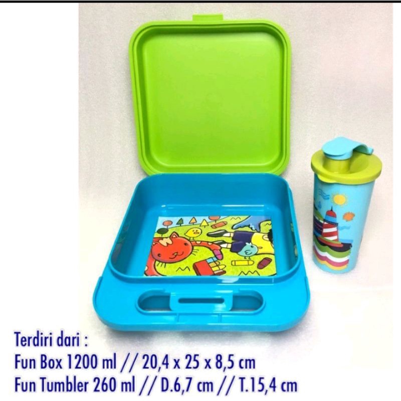 Jual tempat makan kiddie fun box tupperware | Shopee Indonesia