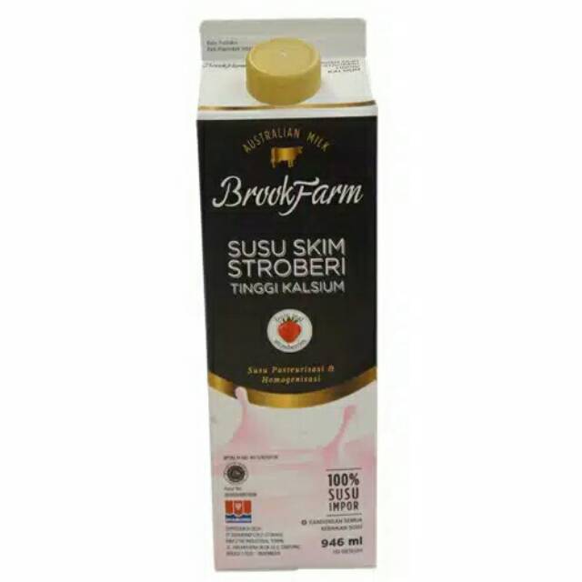 Jual Susu brookfarm fresh milk strawberry 12 pcs | Shopee Indonesia