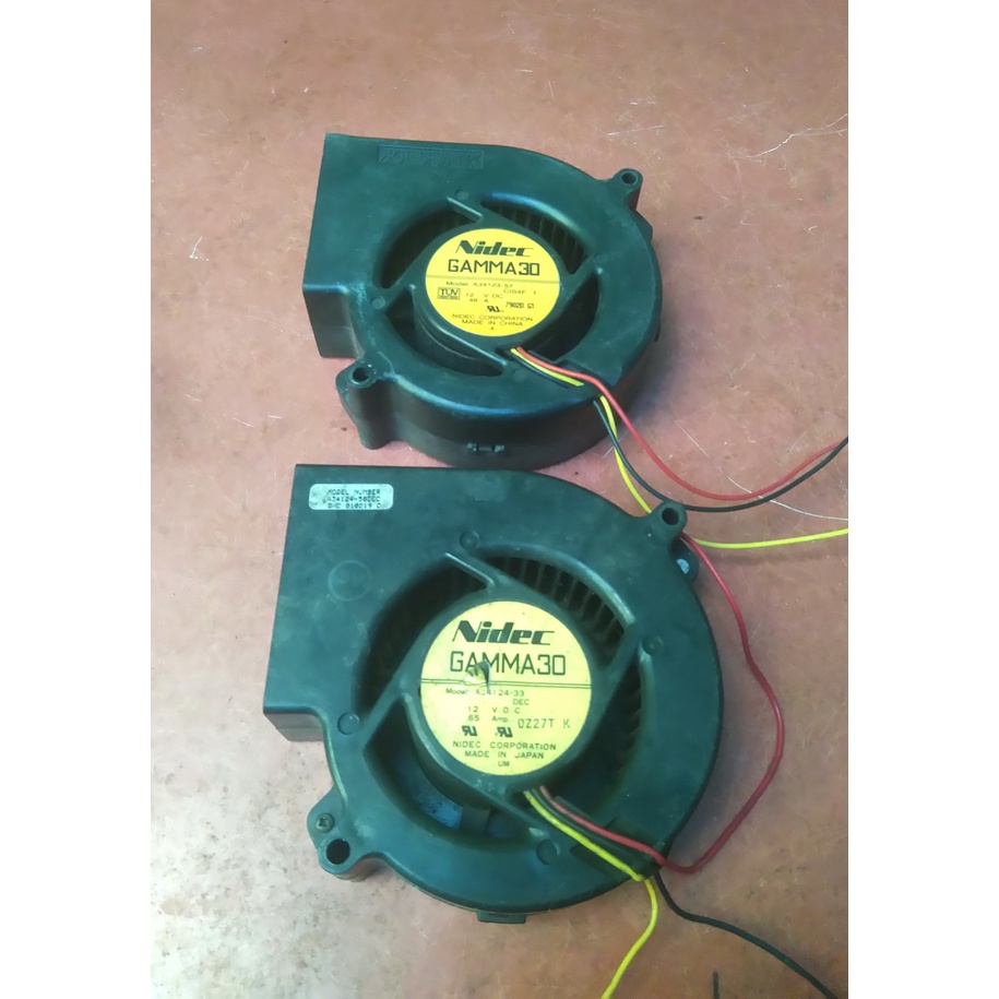 Jual Blower Dc Nidec Gamma30 12v 0.46A & 0.65A Diameter 9.2cm | Shopee ...