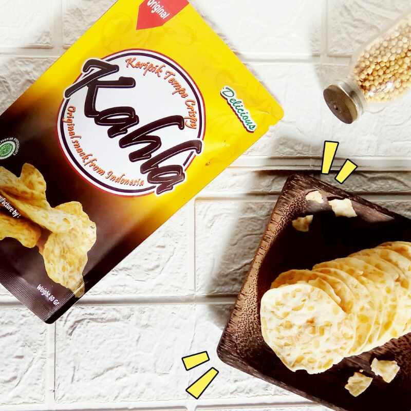 Jual Kahla Keripik Tempe Crispy Original - Non MSG - Healthy Tempeh Chips | Shopee Indonesia