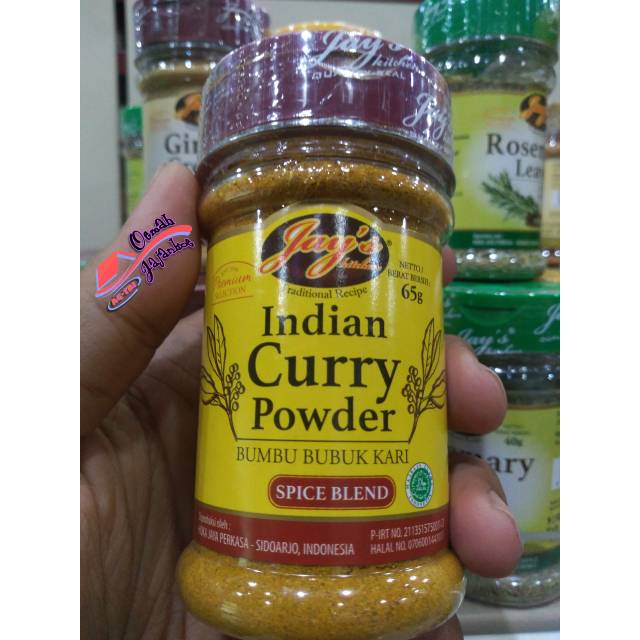 Jual Jay's curry powder India bubuk kari India halal, 65gr | Shopee ...