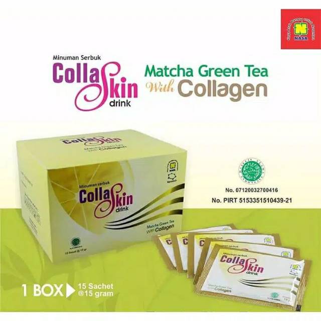 Jual COLLAGEN DRINK (RASA MATCHA GREEN TEA) [ORIGINAL PT Natural ...