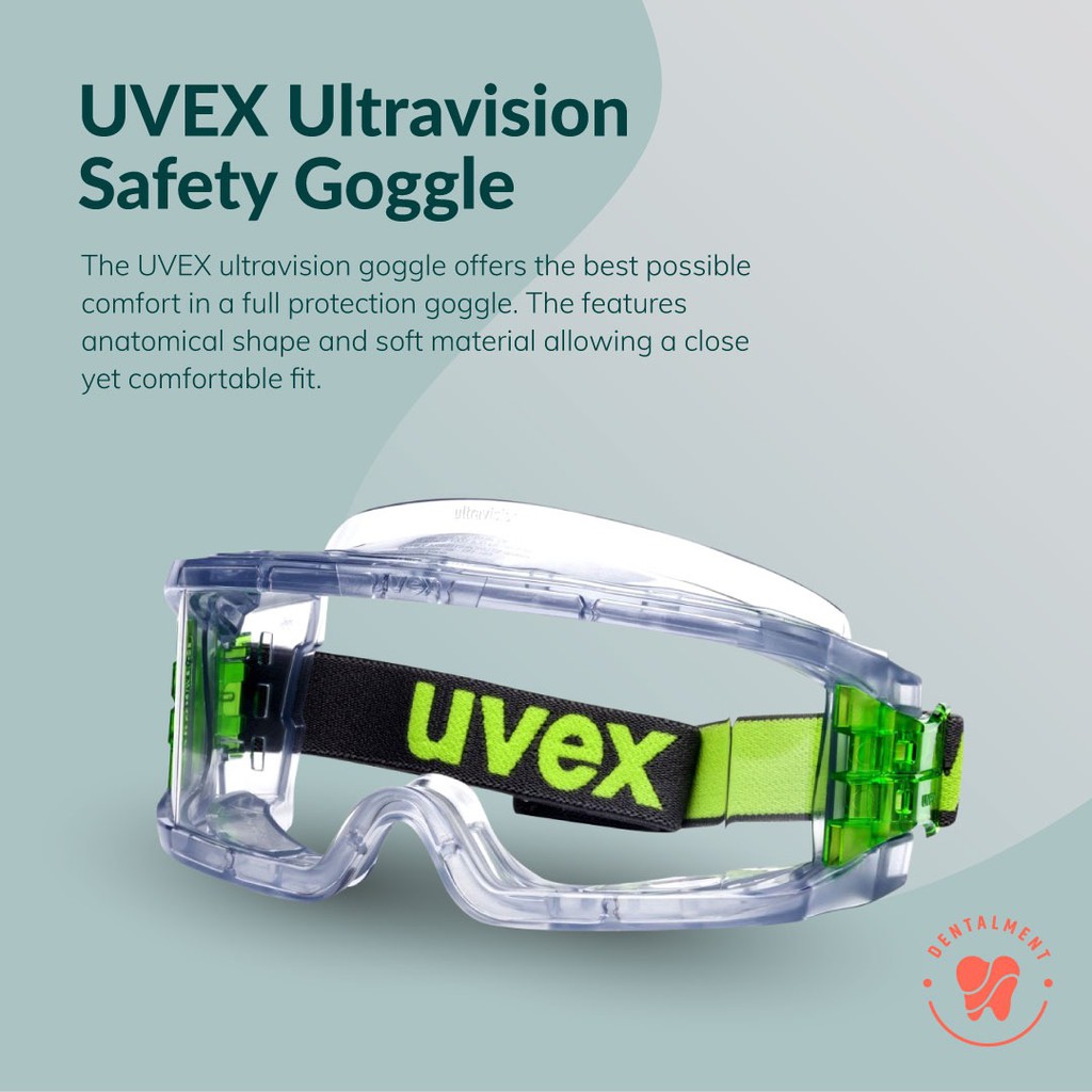 Jual UVEX Ultravision ( Wide Vision, Anti fog, Cukup untuk kacamata ) | Shopee Indonesia