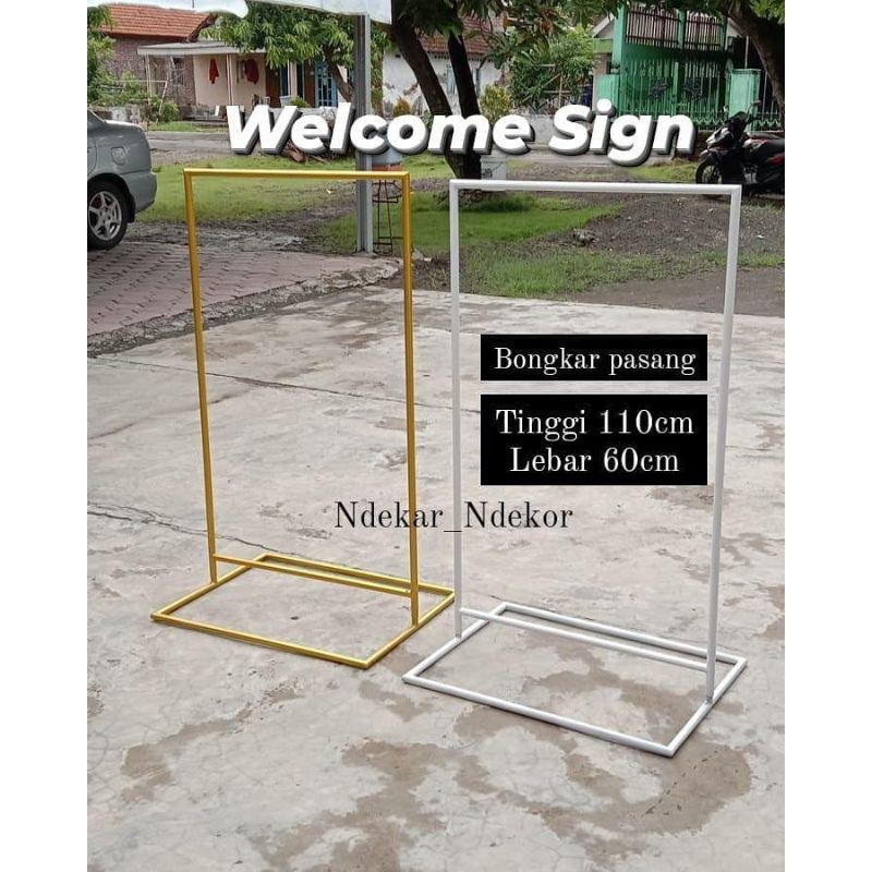 Jual Standing Welcome Sign Akrilik dekorasi backdrop | Shopee Indonesia