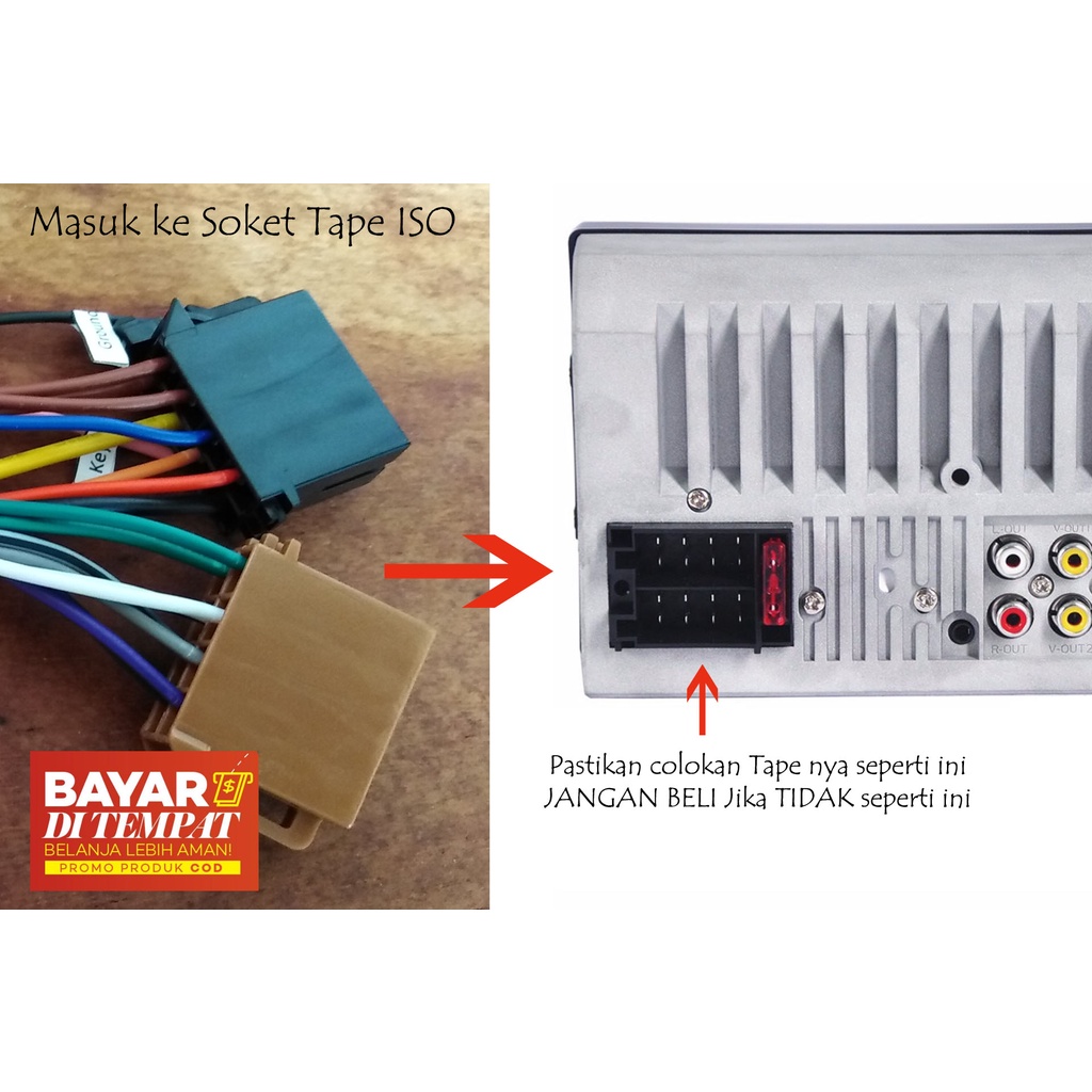 Jual Kabel Head Unit Soket Suzuki ke HU ISO u Pasang HU socket ISO di ...