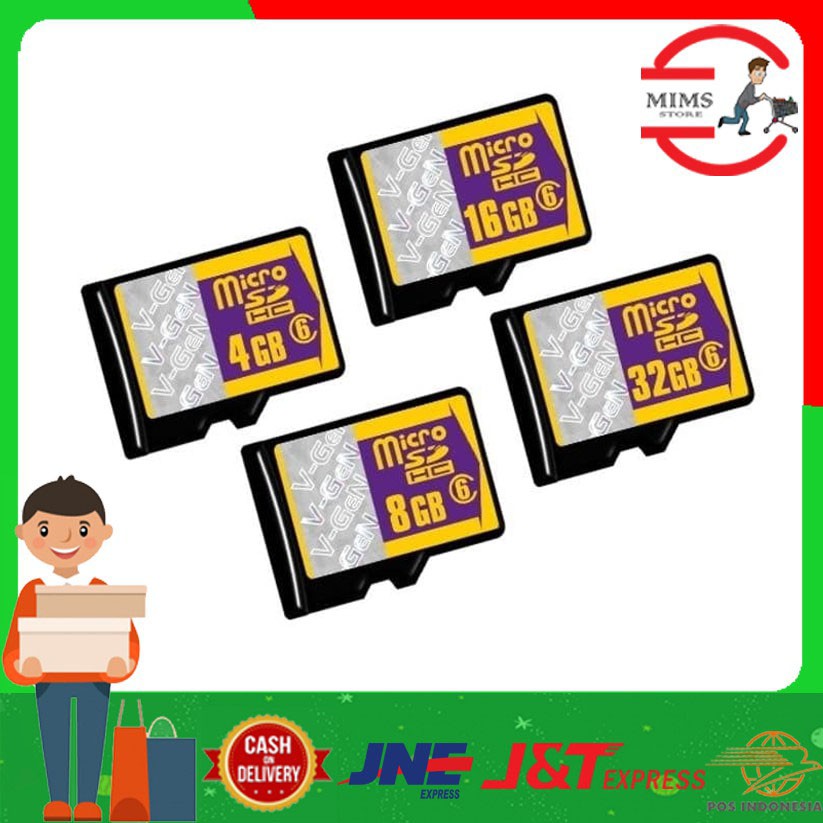 Jual [Class 6] Micro SD V-gen 4GB 8GB 16GB 32GB Micro SDHC Memory Card ...
