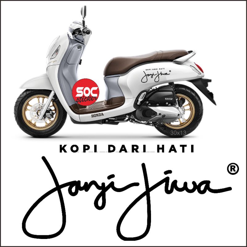 Jual Sticker Scoopy 2021 Stiker vespa Genio Janji Jiwa | Shopee Indonesia