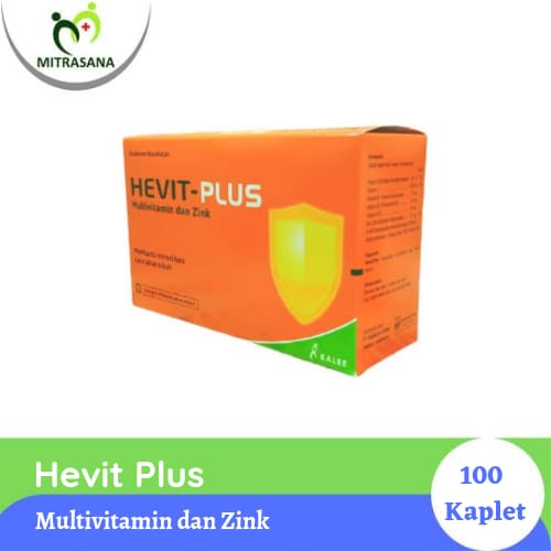 Jual Hevit Plus - Multivitamin C 500 Mg, B1, B6, B12, E dan Zinc ...