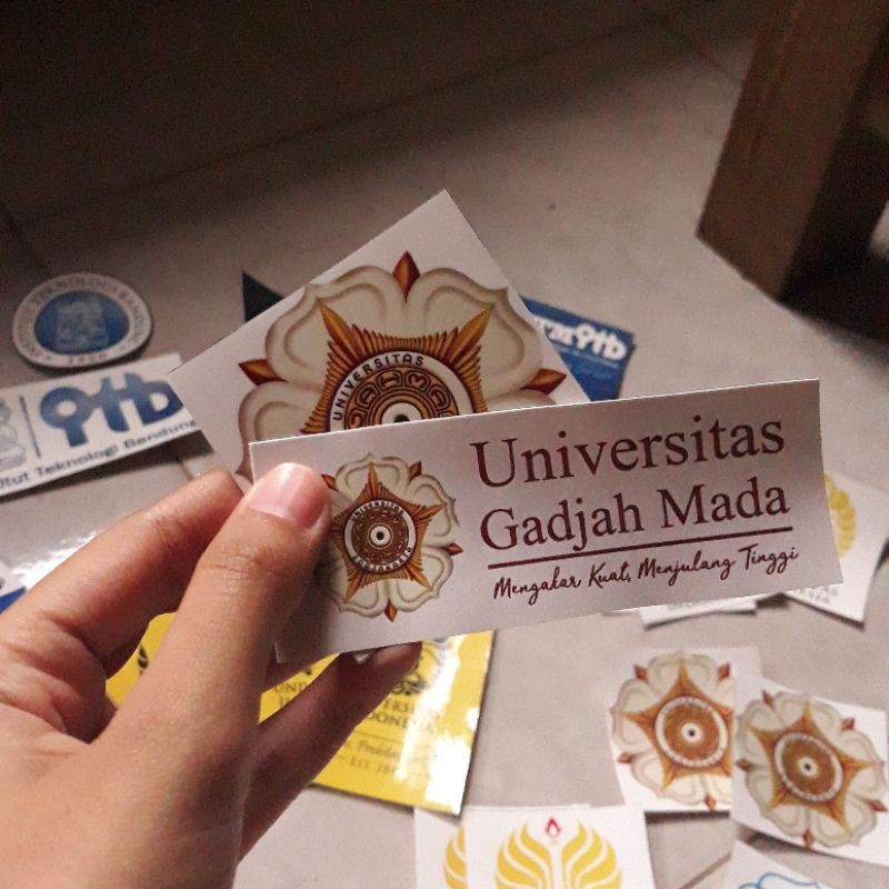 Jual Stiker Kampus set LOGO & TULISAN | stiker universitas stiker logo ...