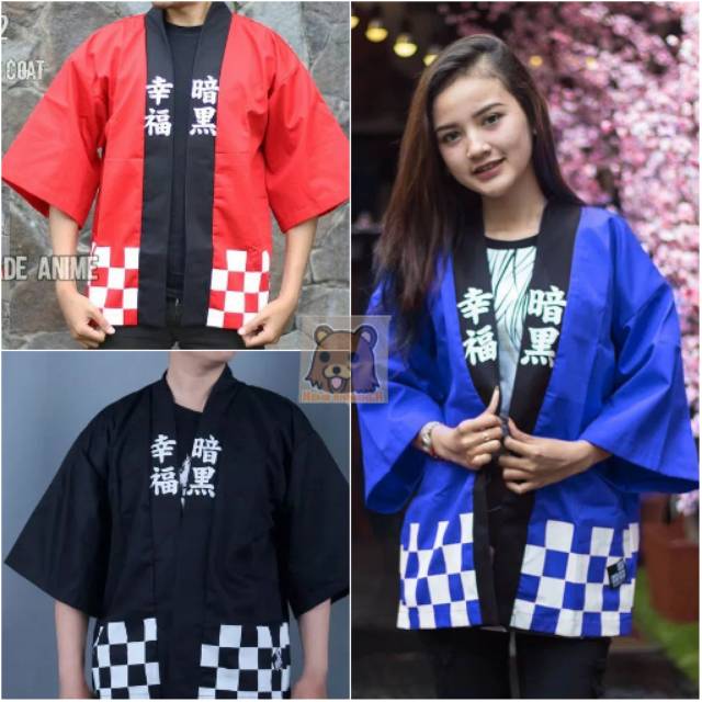 Jual BAJU HAPPI / LOOSE KIMONO JEPANG / PAKAIAN JEPANG KIMONO HAORI ...