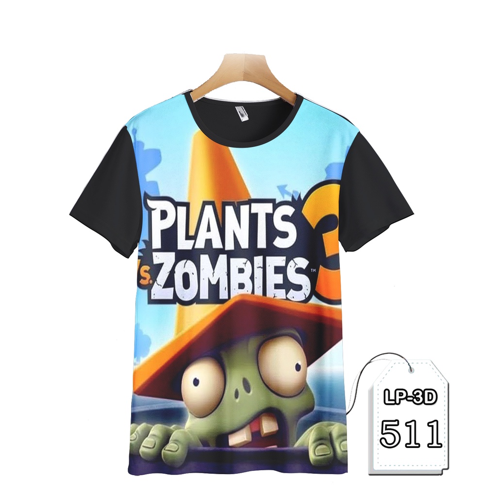 Jual Baju Plants vs. Zombies Baju Game Plants vs. Zombies Serial Anak # ...
