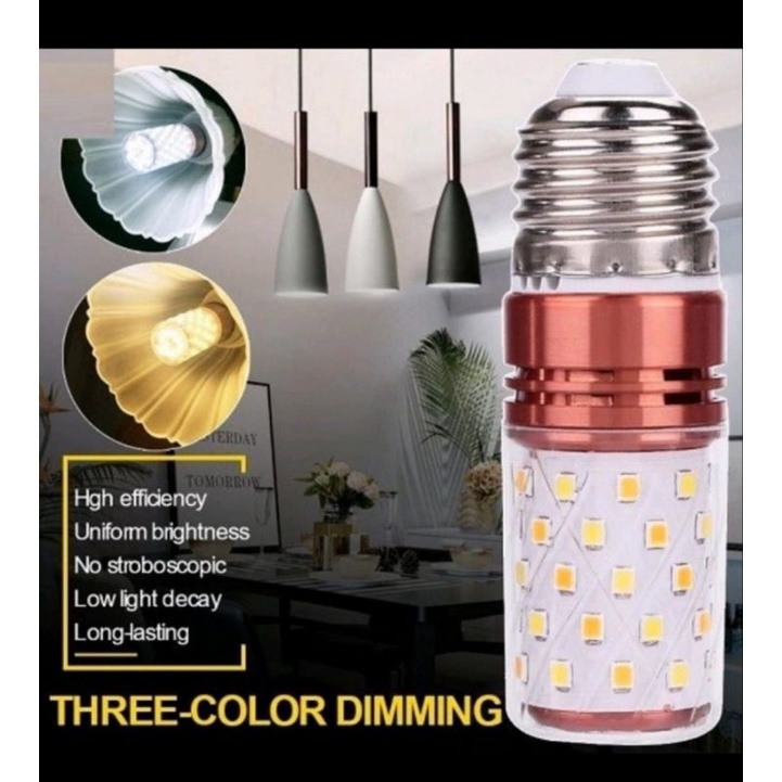 Jual Lampu LED Corn Bulb E27 12 Watt 3 Warna 220V | Shopee Indonesia