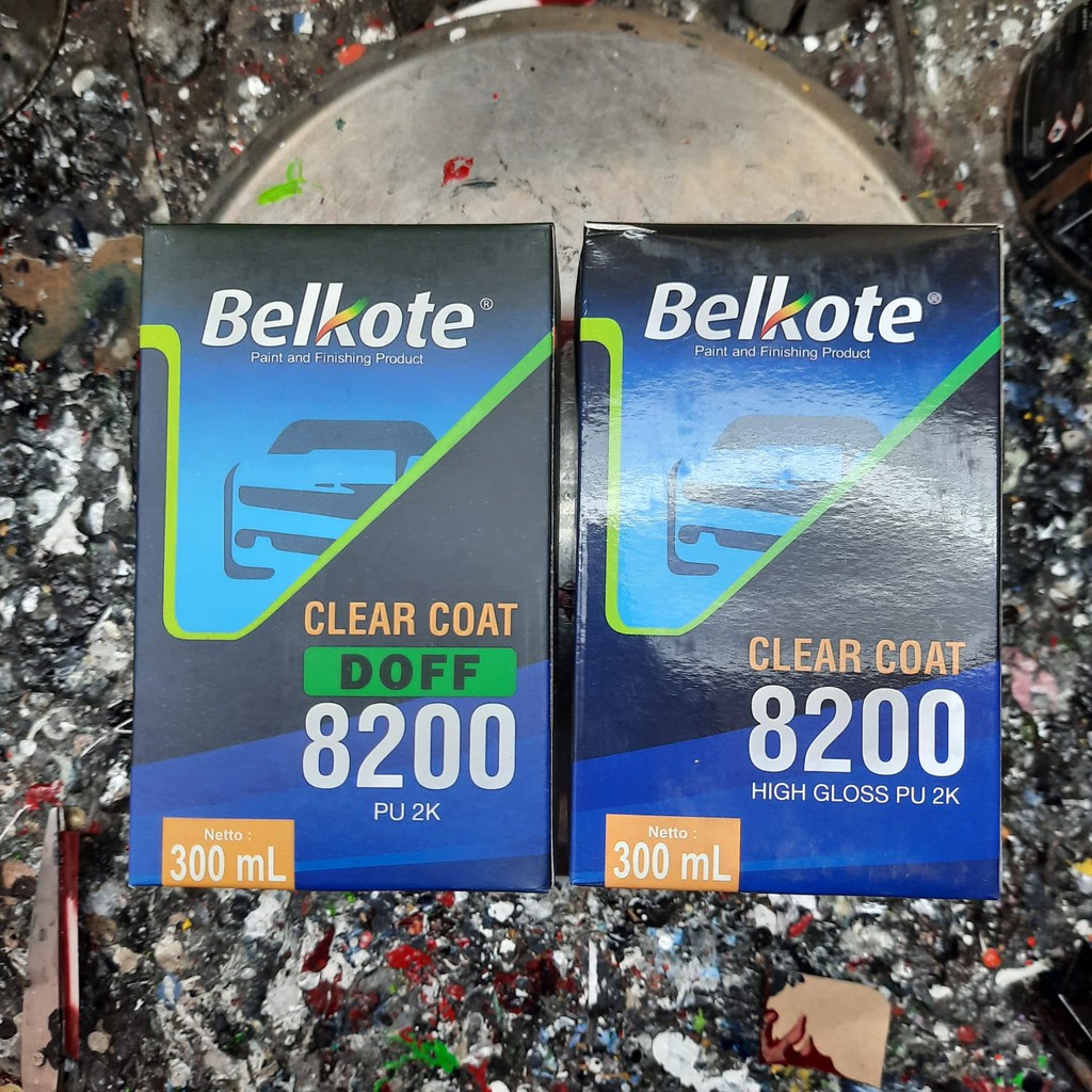 Jual Clear Belkote 8200 PU 2K DOFF/GLOSS 300 mL | Shopee Indonesia