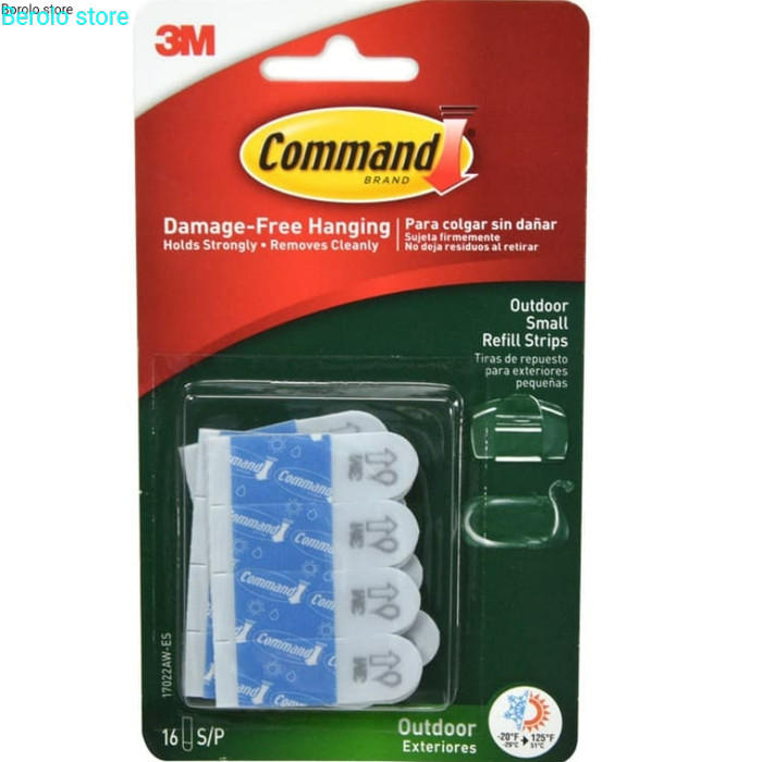Jual 3m Command Strip Isi Ulang Outdoor Small | Shopee Indonesia