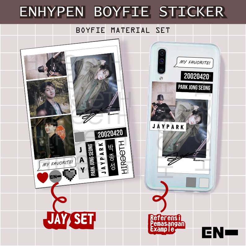 Jual Stiker ENHYPEN Sticker Boyfie Material Aesthetic ENHYPEN KPOP Heeseung, Jay, Jake, Sunghoon ...