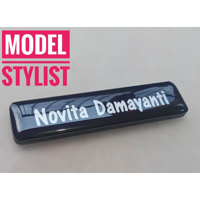 Jual NAME TAG HITAM FULL - TOTALLY BLACK NAME TAG - RESIN VIBERGLASS ...