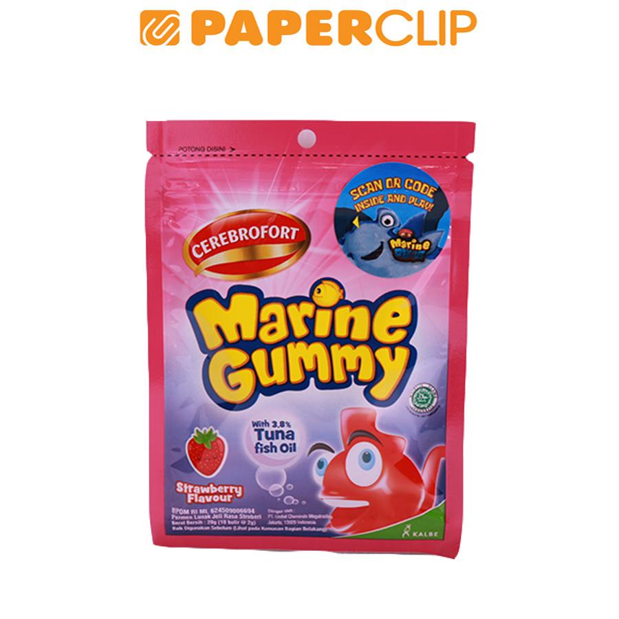 Jual CEREBROFOT MARINE GUMMY STRAWBERRY SACHET 20GR | Shopee Indonesia