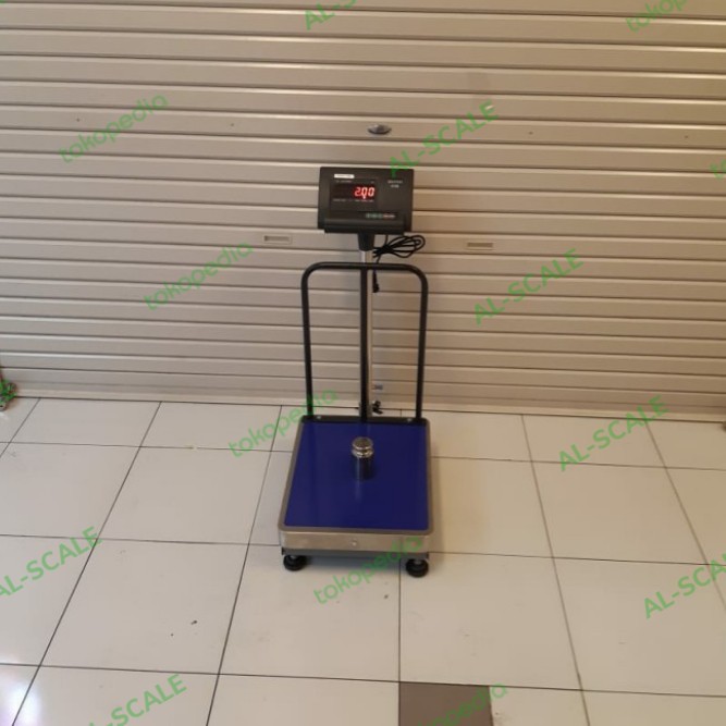 Jual Timbangan duduk digital D-SCALE 200kg/Timbangan lantai +pagar 100kg 150kg 200kg/0.01kg ...