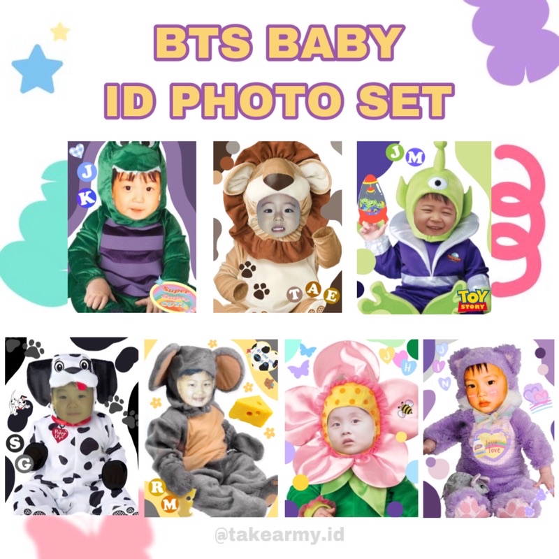 Jual BTS BABY ID PHOTO SET ( 2 sisi ) | Shopee Indonesia