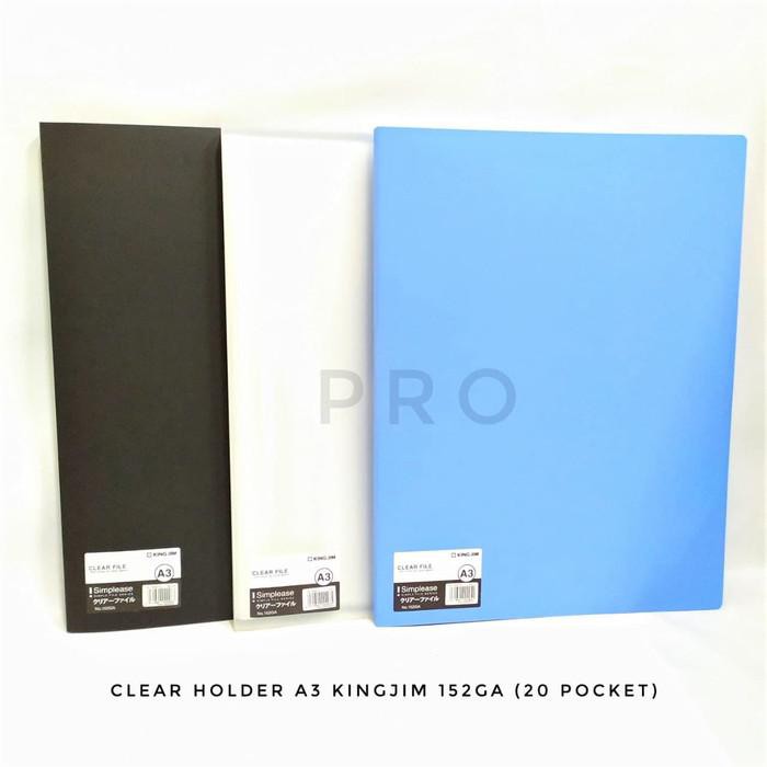 Jual Dokumen Holder A3 20 Lembar Kingjim Clear Holder A3 Map Kertas ...