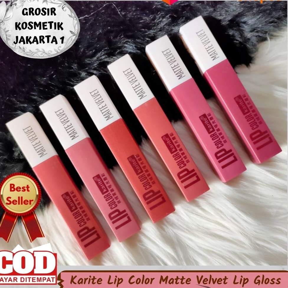 Jual Karite Lip Color Matte Velvet Lip Gloss - Lip Cream - Lip Matte ...