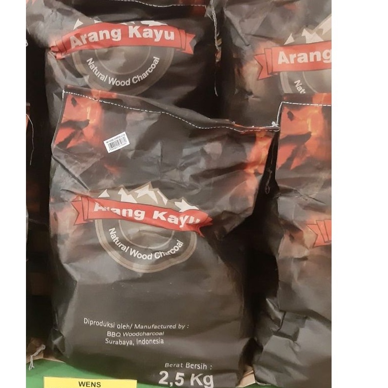 Jual ARANG KAYU Natural Wood Charcoal 2,5kg/arang kayu | Shopee Indonesia