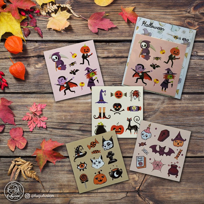 Jual Sticker / Stiker Deco Aesthetic Pack Halloween 010 Utk Laptop ...