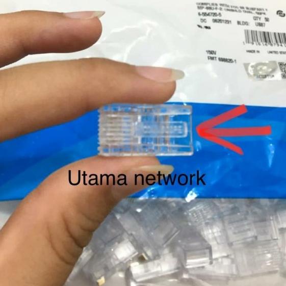 Jual Konektor RJ45 / Amp commscope conector cat 5e / amp rj45 cat 5e | Shopee Indonesia