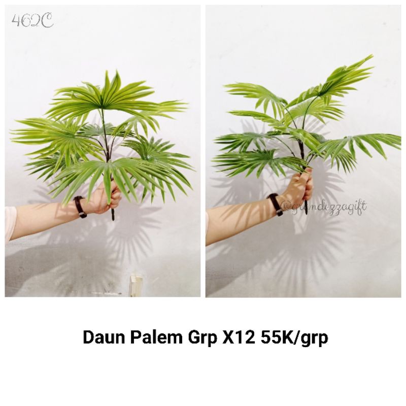 Jual DAUN PALEM GROUP X8/ DAUN PLASTIK / DAUN ARTIFICIAL / TANAMAN HIAS ...