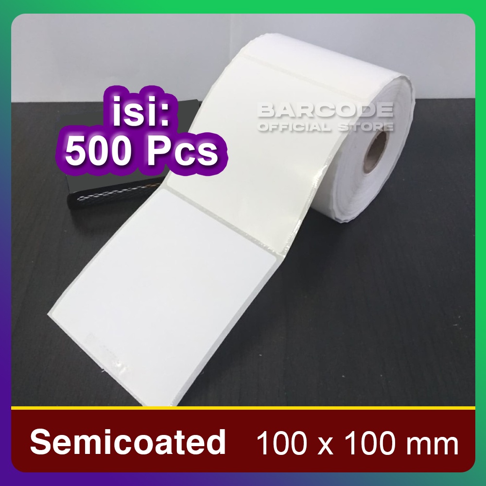 Jual Label Barcode 100 x 100 mm 100x100mm 100x100 Kertas Sticker ...