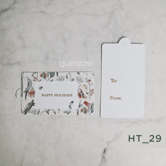 Jual FPS_HT25-34 Hang Tag Kartu Ucapan Hamper Gift Natal/Christmas ...