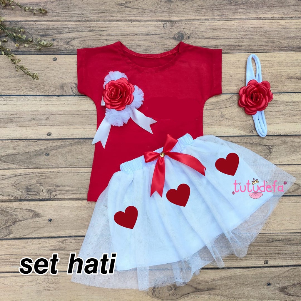 Jual [READY STOCK] Setelan / Kostum Anak kemerdekaan Merah Putih / rok ...