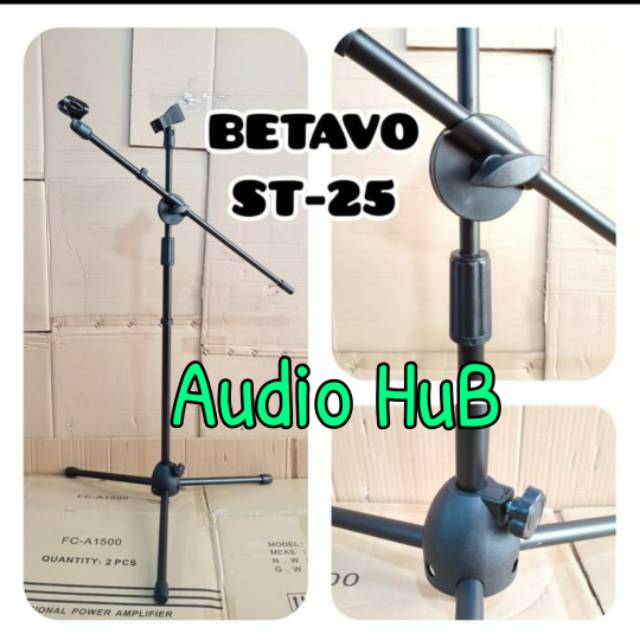 Jual STAND MIC BETAVO ST25 STANDING MICROPHONE LANTAI ST 25 HOLDER MIKROFON | Shopee Indonesia