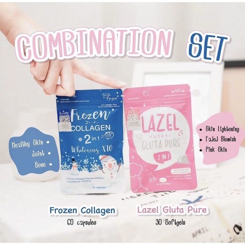 Jual [PROMO] Frozen Collagen dan Lazel Gluta Pure Original | Shopee ...