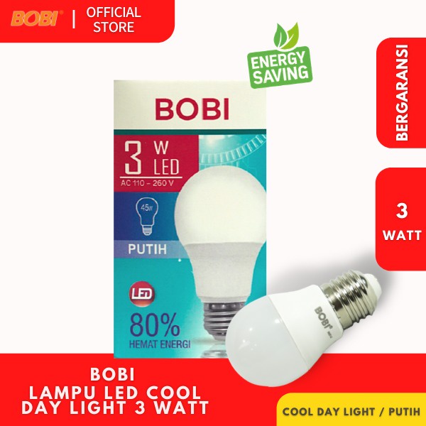 Jual Lampu LED A Bulat / Lampu Bohlam BOBI / Watt Bervariasi - Lampu ...