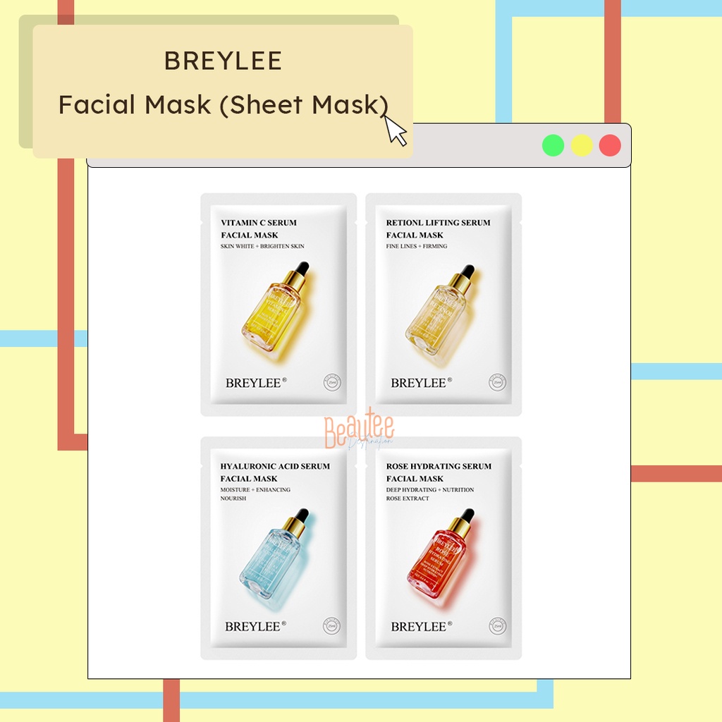 Jual BREYLEE FACIAL MASK (SHEET MASK) | Shopee Indonesia