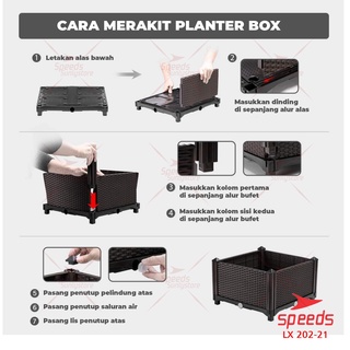 Jual SPEEDS Pot Bunga Pot Tanaman Plastik Planter Box Untuk Benih Bibit ...