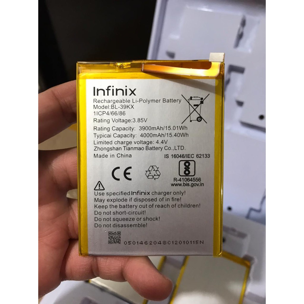Jual BATERAI ORIGINAL 100% INFINIX SMART 4 BL-39LX X653 BATRE ORI HP ...