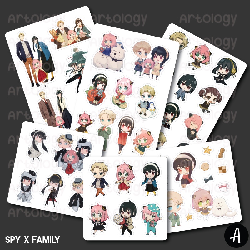 Jual Sticker Set Cute Chibi Anime Manga Spy x Family Planner DIY Jurnal ...