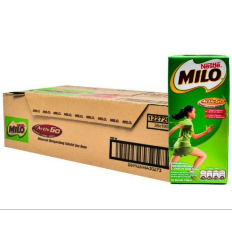 Jual susu cair milo uht 180 ml milo kotak 180ml milo uht karton milo 1 dus isi 36 | Shopee Indonesia