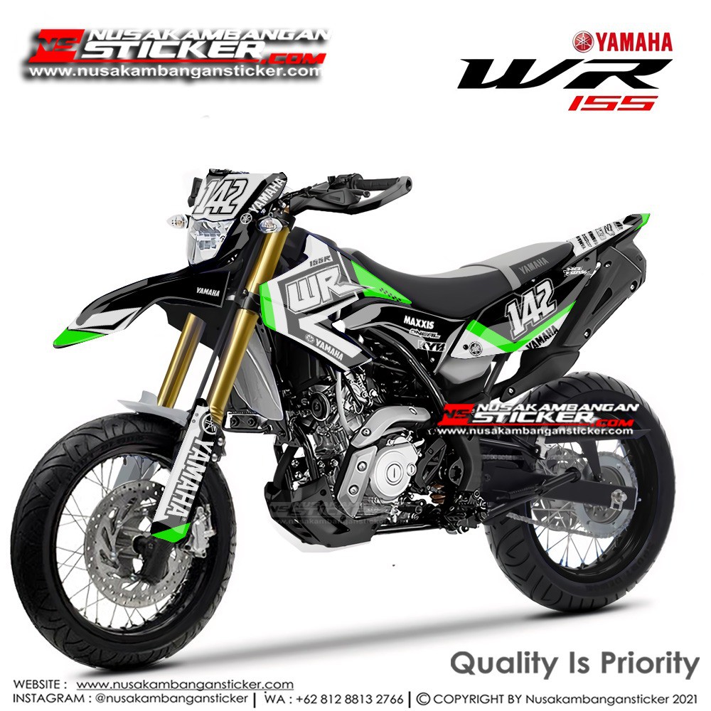 Jual Stiker WR 155R 142 Hitam Hijau Putih | Shopee Indonesia