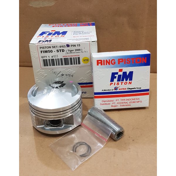 Jual PISTON SEHER KIT SET FIM 50 ukuran 63,5 64 64,5 65 65,5 66 66,5 mm ...