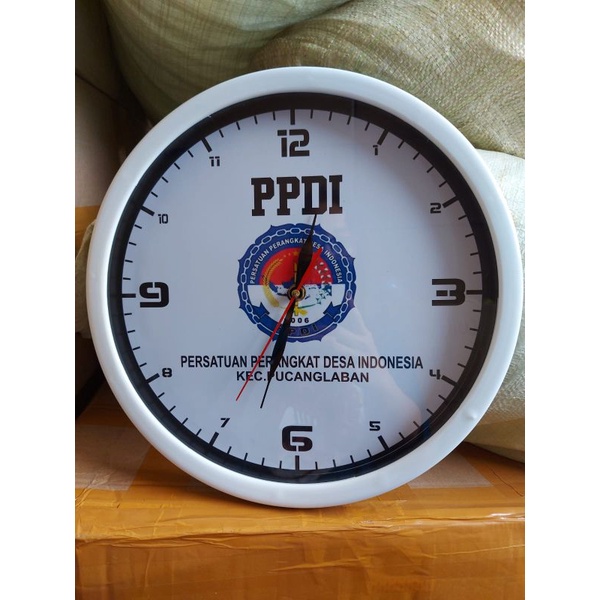 Jual Jam dinding custom 32cm souvenir/wedding/ultah/logo/foto | Shopee ...