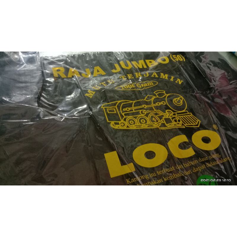 Jual PLASTIK LOCO RAJA JUMBO HITAM UKURAN (50cm) | Shopee Indonesia
