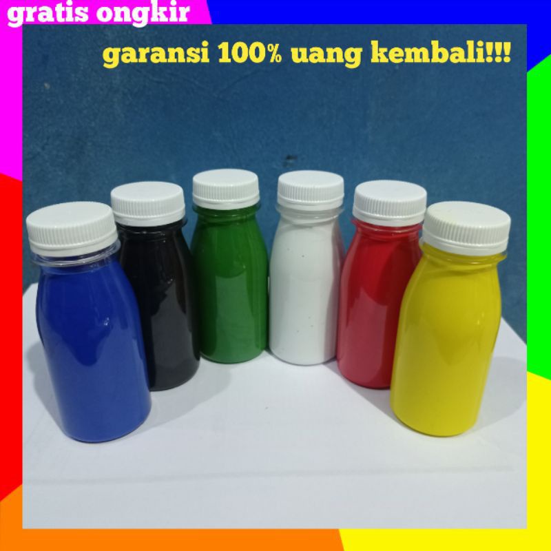 Jual cat acrylic isi 80ml ( hitam, biru) | Shopee Indonesia
